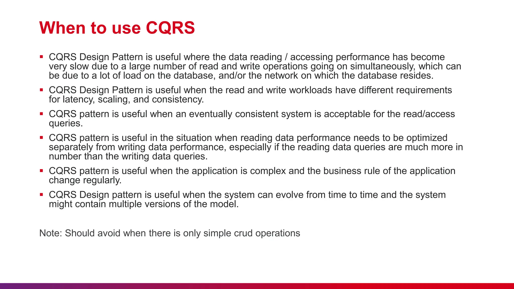 CQRS Design Pattern Presentation (Java).pptx | Databases | Computer Software and Applications