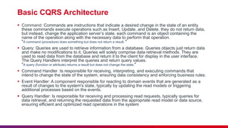 CQRS Design Pattern Presentation (Java).pptx | Databases | Computer Software and Applications