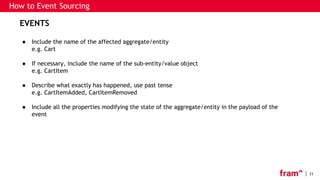 fram^ TechTalk #1 - CQRS and Event Sourcing (ES) | PPT