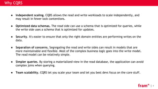 fram^ TechTalk #1 - CQRS and Event Sourcing (ES) | PPT