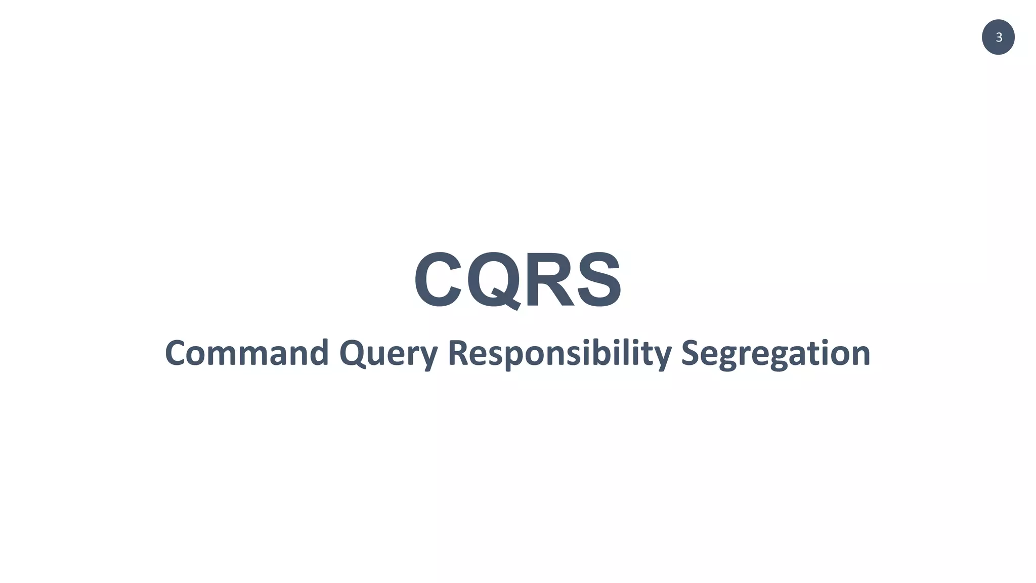 CQRS in 4 steps | PPTX | Databases | Computer Software and Applications