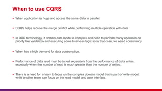 CQRS with dot net services presentation. | PPT