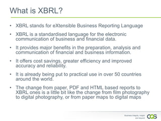 CQS XBRL presentation | PPTX