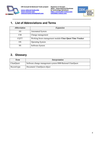 IBM Rational ClearQuest TimeTracker. Administrator guide | PDF