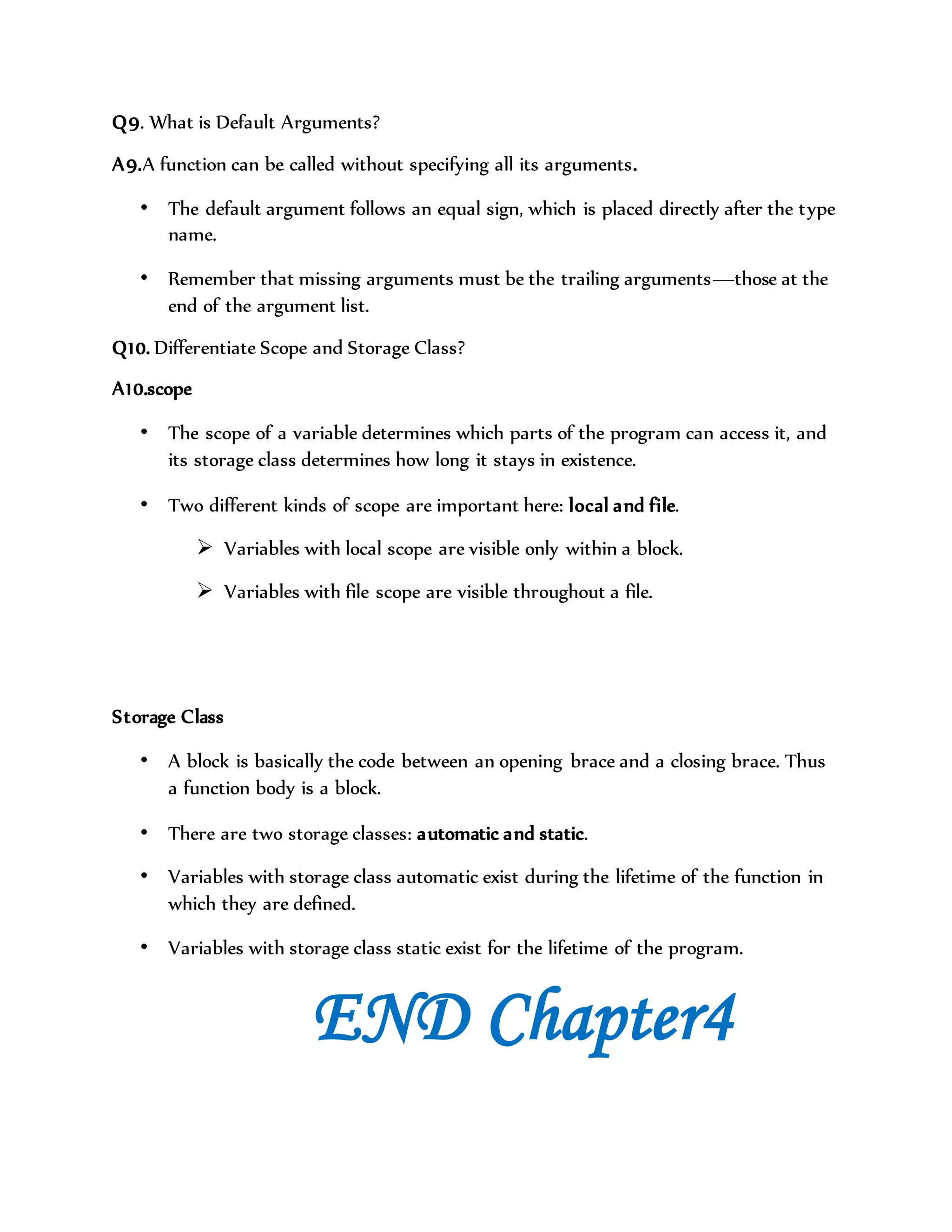 C++ question and answers | DOCX