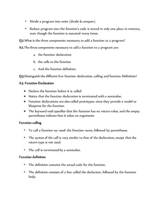 C++ question and answers | DOCX