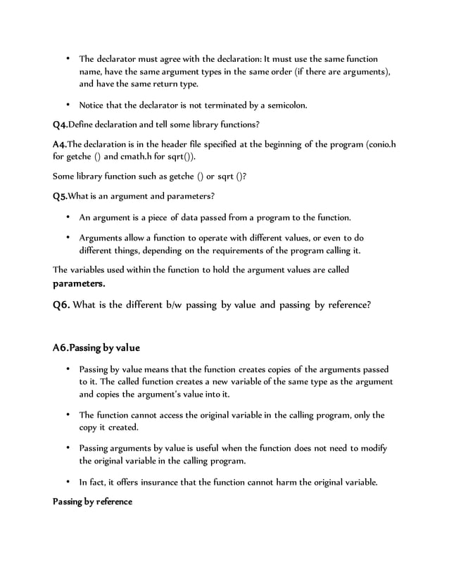 C++ question and answers | DOCX | Programming Languages | Computing