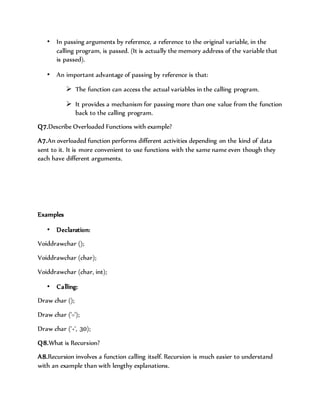 C++ question and answers | DOCX