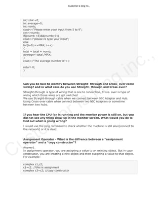 C++ questions And Answer | PDF