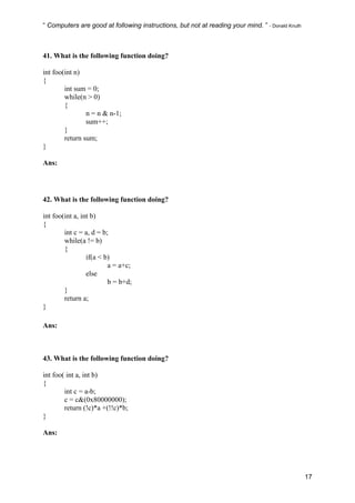 C questions | PDF