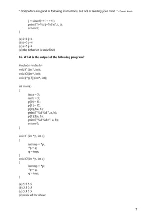 C questions | PDF