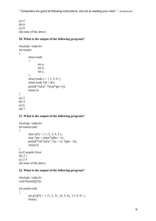 C questions | PDF