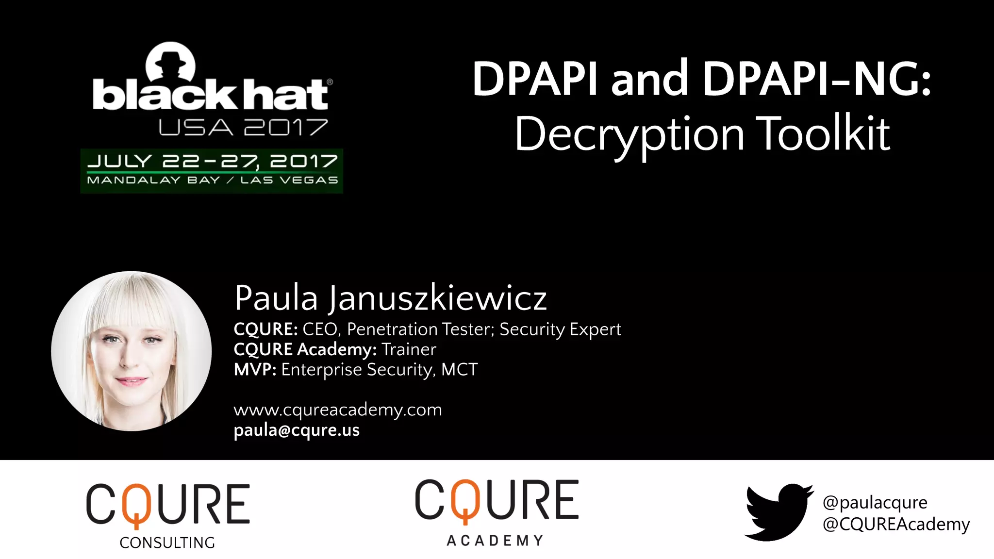 Dpapi And Dpapi Ng Decryption Toolkit Black Hat 2017 Ppt
