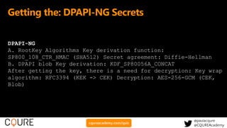 DPAPI AND DPAPI-NG: Decryption toolkit. Black Hat 2017 | PDF