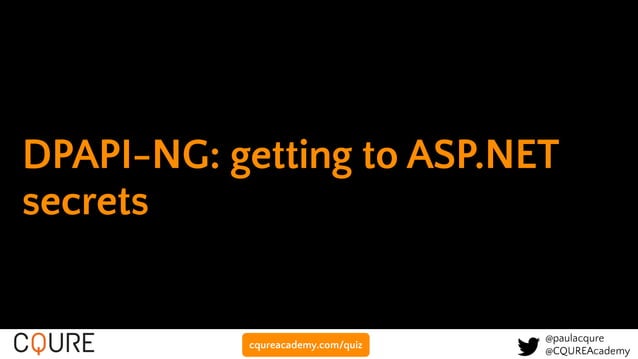 DPAPI AND DPAPI-NG: Decryption toolkit. Black Hat 2017 | PDF