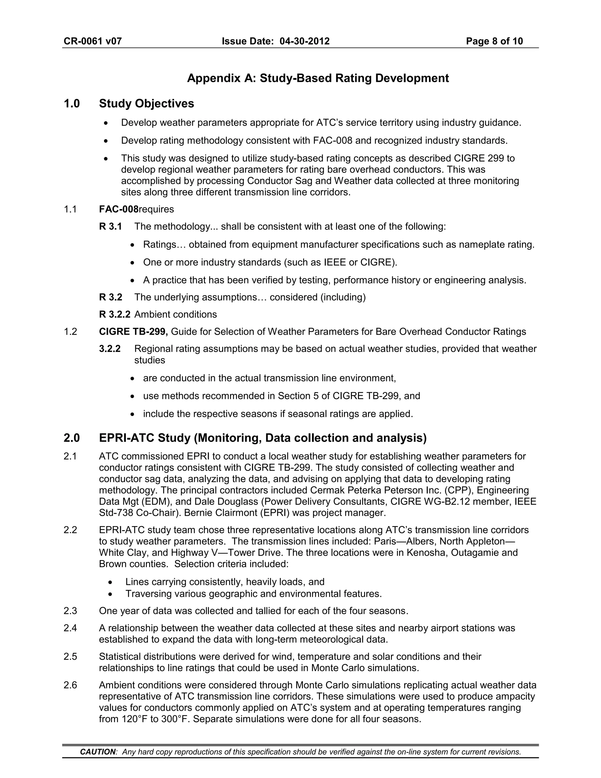 CRITERIA FOR OVERHEAD TRANSMISSION LINE AMPACITY RATINGS | PDF
