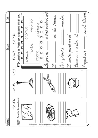 GRUPOS CONSONÁNTICOS CR | PDF
