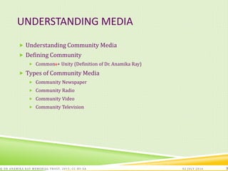 Community Radio for disaster management | PPTX