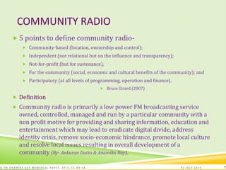 Community Radio for disaster management | PPT