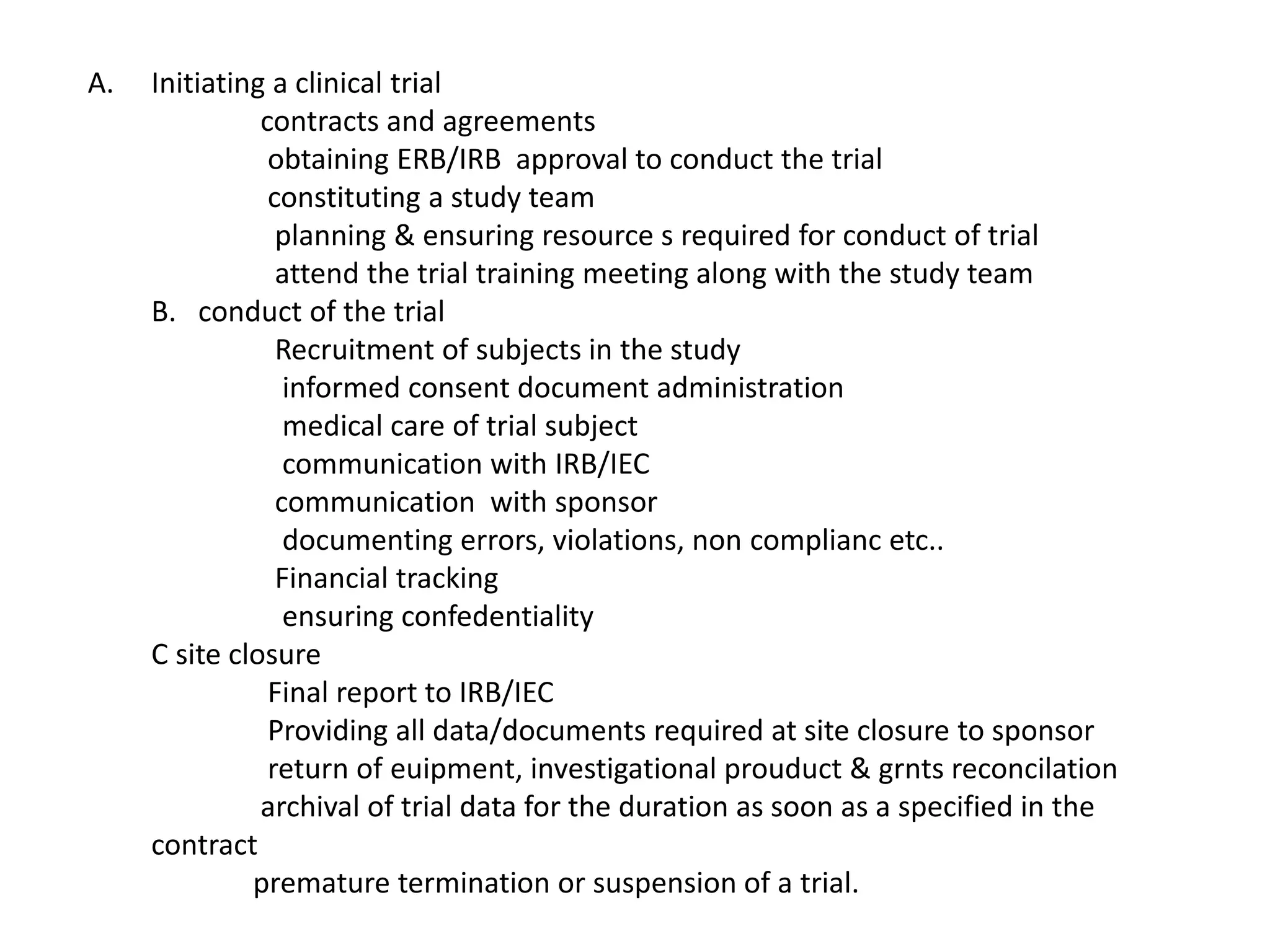 Roles and responsibilities of investigator | PPTX