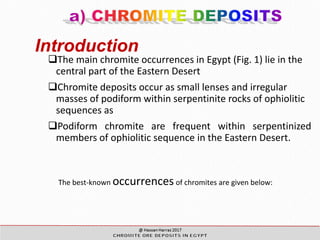 CHROMITE ORE DEPOSITS IN EGYPT | PDF