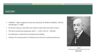 The Influence of Chromium of micro-structure and properties of Hadfield ...