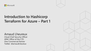 Introduction to Terraform for Azure | PPT