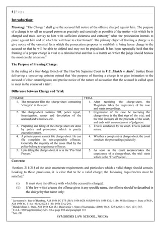Cr.P.C framing of Charges | DOCX