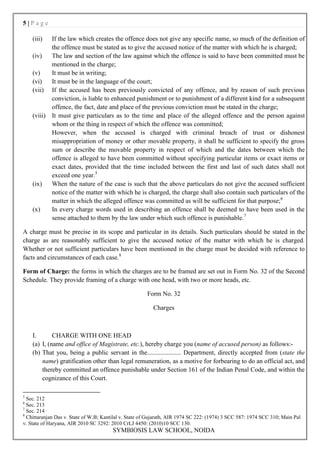 Cr.P.C framing of Charges | DOCX