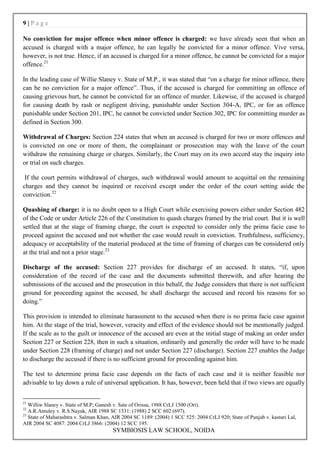 Cr.P.C framing of Charges | DOCX