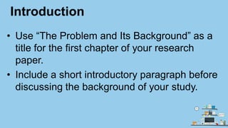 Chapter I - The Problem and Its Background | PDF
