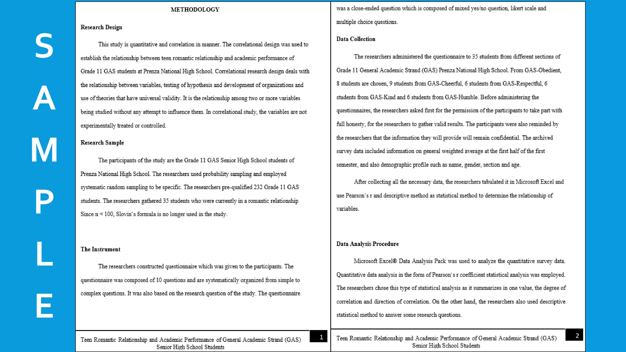An Overview of Chapter 3 - Research Methodology | PDF