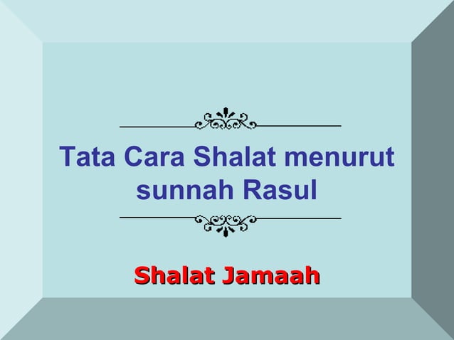 Cr008 tata cara shalat rasul utk lelaki perempuan | PPT