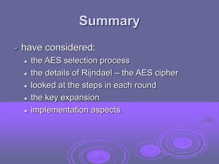 CR 05 - Advanced Encryption Standard.ppt