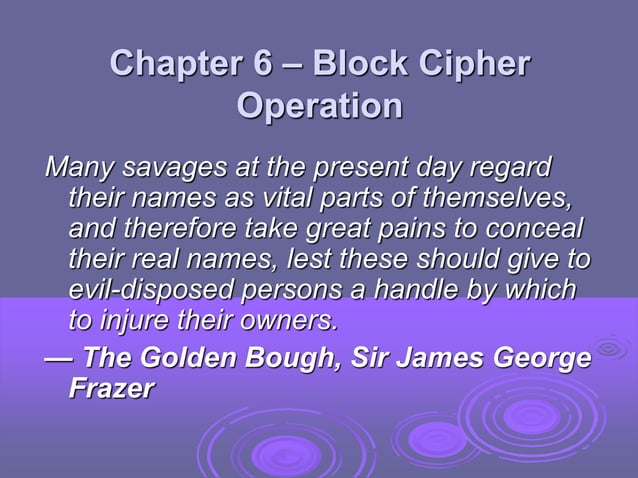 CR 06 - Block Cipher Operation.ppt
