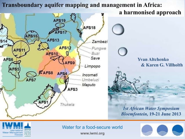 Transboundary aquifer mapping and management in Africa: a harmonised ...