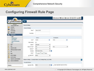 Wifi Security for SOHOs: Cyberoam UTM CR15wi | PPT
