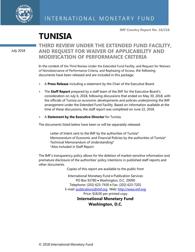 Tunisie - FMI | PDF