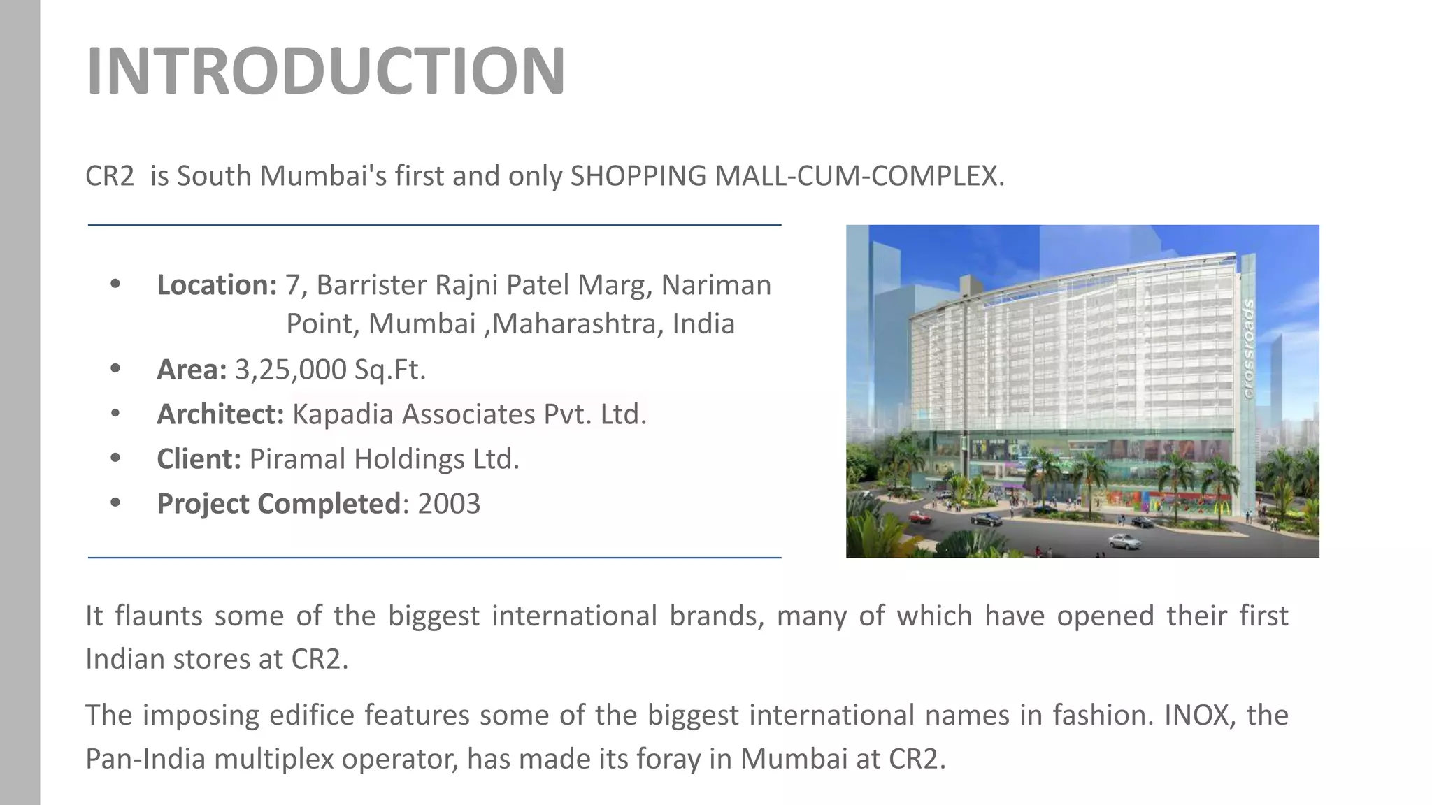 Cr2 mall case study | PDF