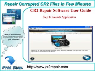 Steps to repair damaged CR2 image files | PPT