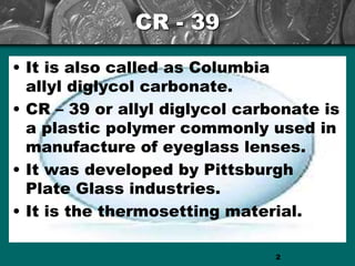 Cr – 39 lenses | PPSX | Chemistry | Science