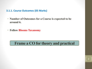 Cr 3: Course Outcomes and Program Outcomes | PPTX