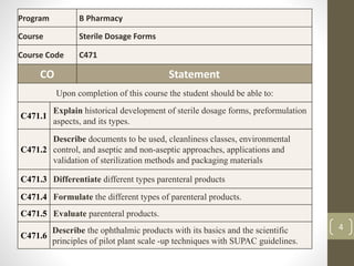 Cr 3: Course Outcomes and Program Outcomes | PPTX
