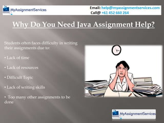 Java Assignment Help: A Helping Hand | PPT