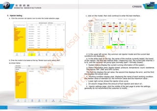 Cr825 multifunction test bench installation manual | PDF