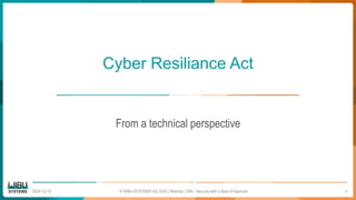 CRA – Security with a Seal of Approval | PPT