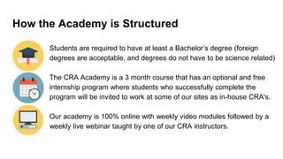 The Cra Academy Overview | PPTX
