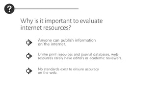 CRAAP Test for evaluating information sources | PPT