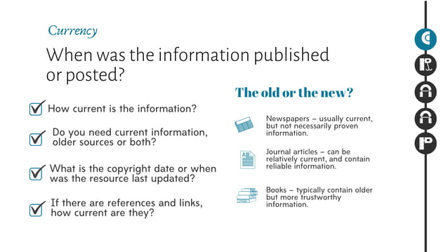 CRAAP Test for evaluating information sources | PPT CRAAP Test for evaluating information sources | PPT