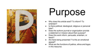 CRAAP Test: Evaluating Resources for Currency, Relevancy, Accuracy ...